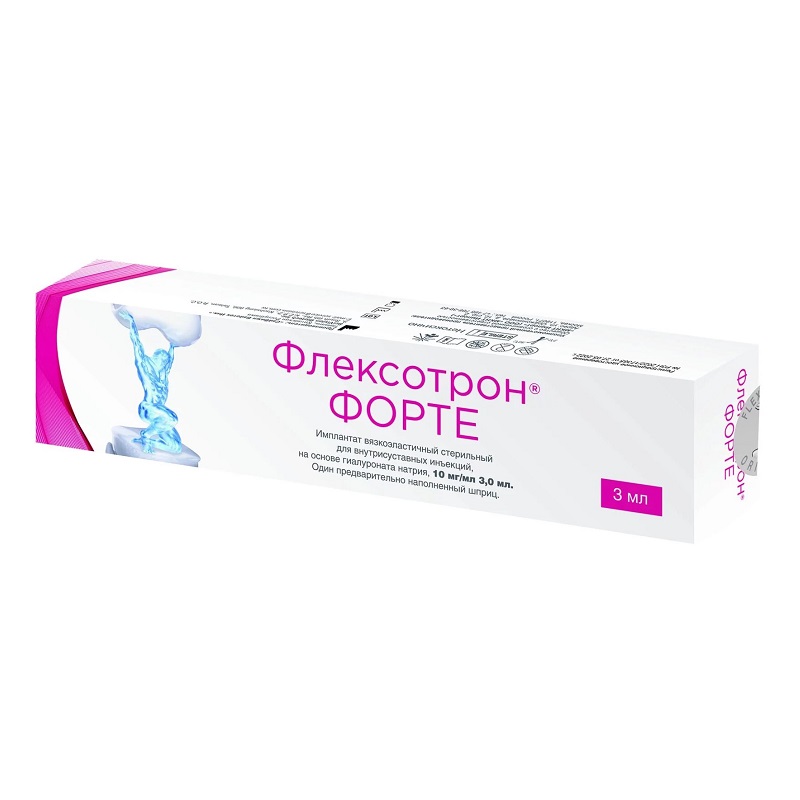 Флексотрон Форте 10 мг/мл имплантат вязкоэластичный стерильный для ...